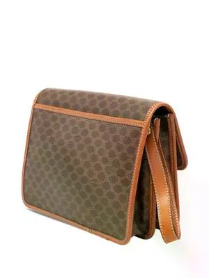 Celine 2008 Macadam Coated Canvas Clutch Bag - Brown