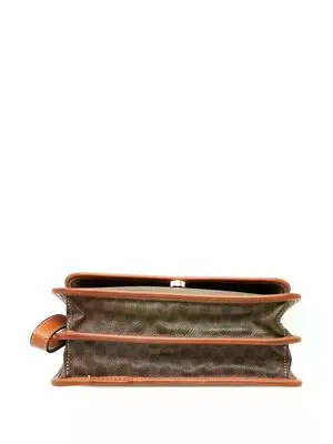 Celine 2008 Macadam Coated Canvas Clutch Bag - Brown