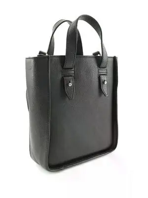 Dior 2010-2016 Mini Grained Calfskin Saddle Tote - Black