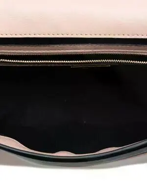 Fendi 2010-2025 Leather Chain Midi Baguette - Pink