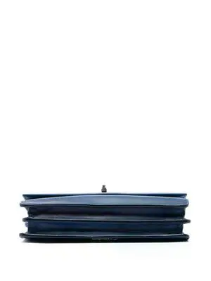 Prada Saffiano Leather Wallet On Strap Crossbody Bag - Blue