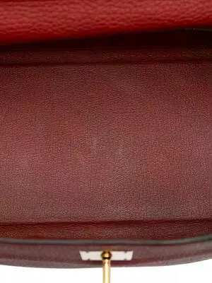 Hermès 2009 Togo Kelly Ii Retourne 35 Satchel - Red