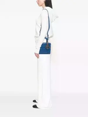 Dior 2016 Small Lambskin Myabcdior Lady Satchel - Blue