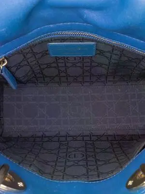 Dior 2016 Small Lambskin Myabcdior Lady Satchel - Blue