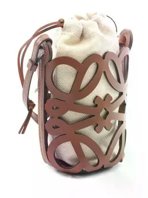 Loewe 2010-2026 Anagram Leather Cutout Pocket Crossbody Bag