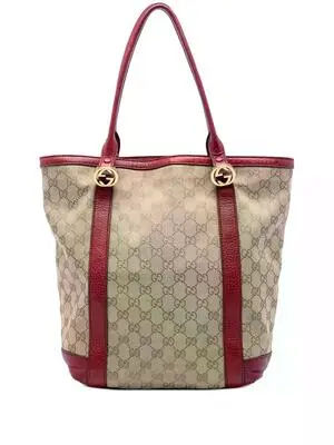 Gucci Gg Canvas Twins Tote Bag - Red