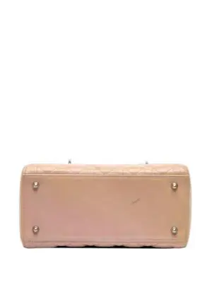 Dior 2014 Medium Patent Cannage Lady Satchel - Brown