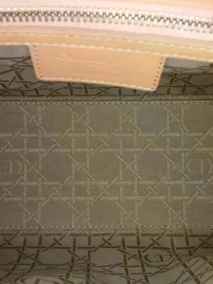 Dior 2014 Medium Patent Cannage Lady Satchel - Brown