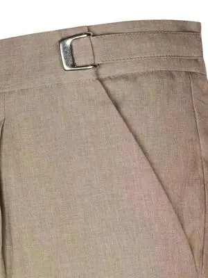 CELLAR DOOR Leo Pleated Trousers - Neutrals