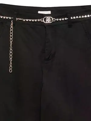 Liu Jo Embellished Belt Trousers - Black