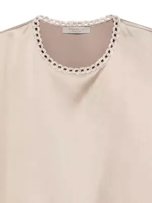 D.exterior Round-neck Blouse