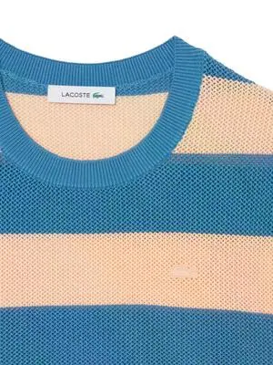 Lacoste Striped Knitted T-shirt - Blue
