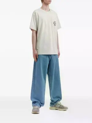 CHOCOOLATE Patch-pocket Embroidered T-shirt - Grey