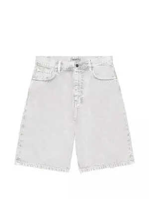 Carhartt Work In Progress Logo-patch Denim Shorts - Grey