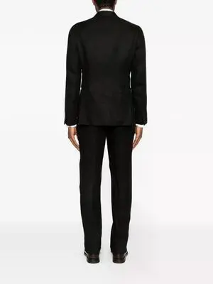 LARDINI Double-breasted Suit - Black
