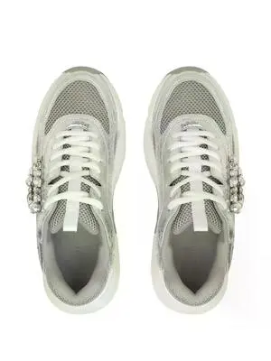 SERGIO ROSSI Precious Sneakers - Silver