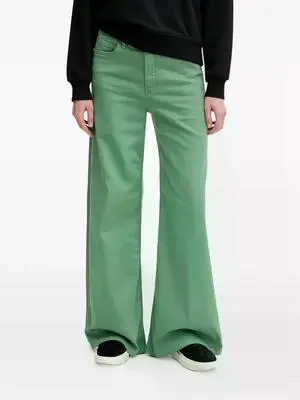 BENETTON Flared Leg Jeans - Green