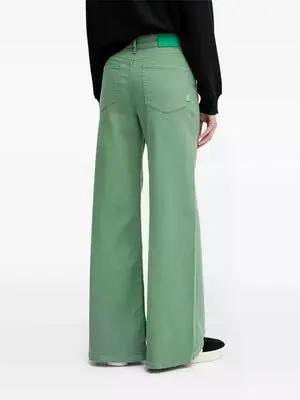 BENETTON Flared Leg Jeans - Green