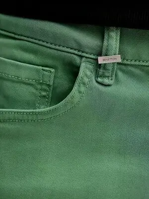 BENETTON Flared Leg Jeans - Green