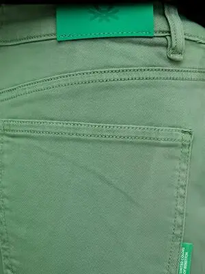 BENETTON Flared Leg Jeans - Green