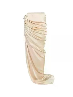 Rick Owens Draped Asymmetric Maxi Skirt