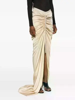 Rick Owens Draped Asymmetric Maxi Skirt