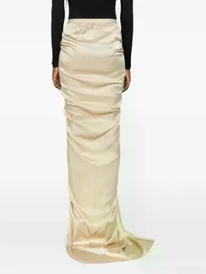 Rick Owens Draped Asymmetric Maxi Skirt