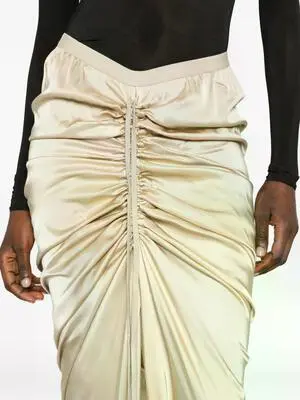 Rick Owens Draped Asymmetric Maxi Skirt