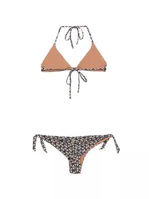 IU RITA MENNOIA Geometric-print Two-piece Bikini