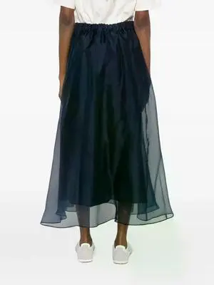 Max Mara Visino Pleated Skirt - Blue