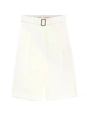 BATAKOVIC Buckle Pleated Textured Shorts