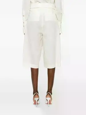 BATAKOVIC Buckle Pleated Textured Shorts