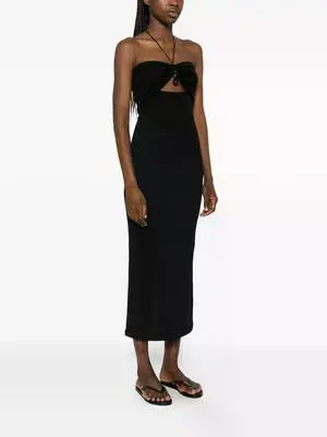 Nanushka Halterneck Cut-out Midi Dress