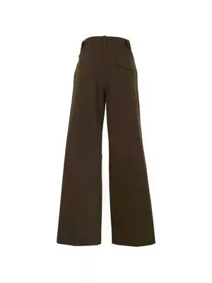Carven Wide-leg Trousers - Brown