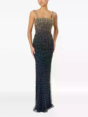 Jenny Packham Cherry Crystal-embellished Gown - Blue