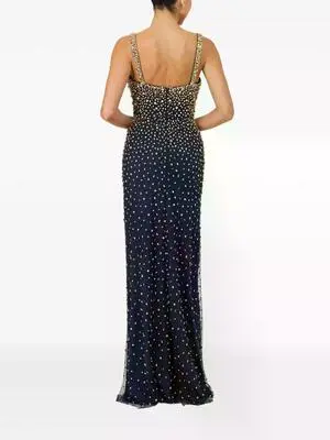Jenny Packham Cherry Crystal-embellished Gown - Blue