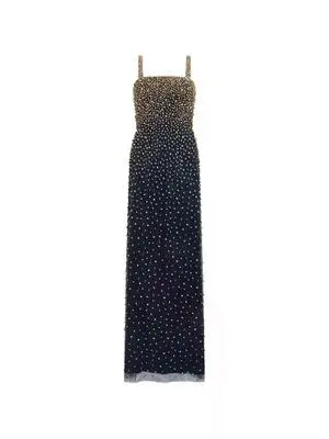 Jenny Packham Cherry Crystal-embellished Gown - Blue