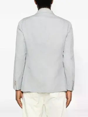 Eleventy Double-breasted Pocket Jacket - Blue