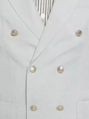 Eleventy Double-breasted Pocket Jacket - Blue