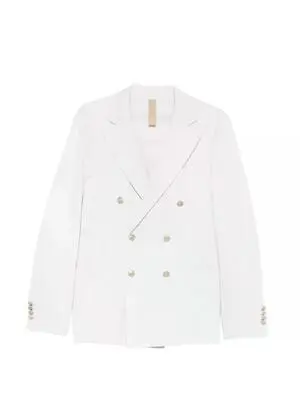 Eleventy Double-breasted Pinstripe Jacket - Grey