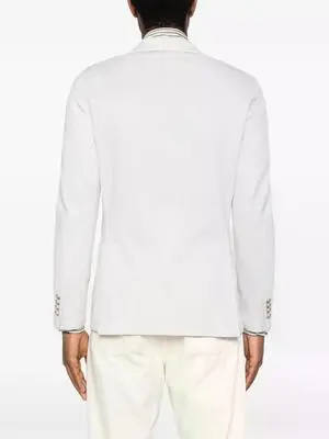 Eleventy Double-breasted Pinstripe Jacket - Grey