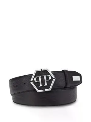 Philipp Plein Silver Tone Belts For Men