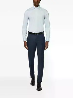 Boggi Milano Pointed-collar Shirt - Blue