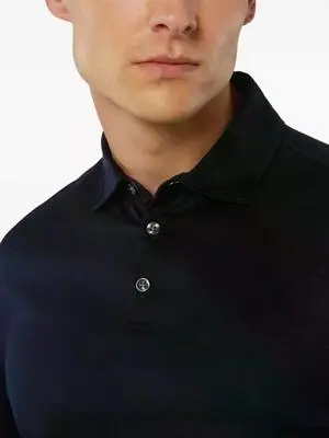 Boggi Milano Long-sleeve Cotton Polo
