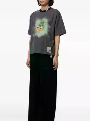 Mihara Yasuhiro Printed Ringer T-shirt - Grey