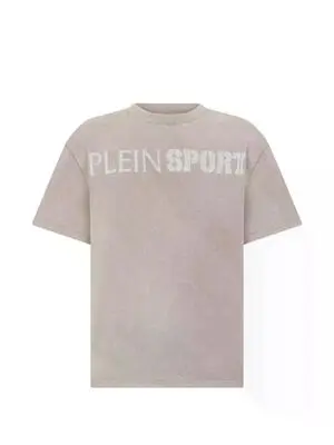 PLEIN SPORT Logo-print Short-sleeved T-shirt - Neutrals