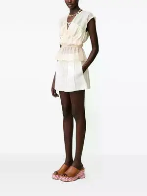 Claudie Pierlot Topstitched Seam Shorts
