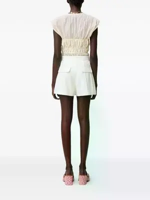 Claudie Pierlot Topstitched Seam Shorts
