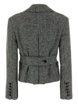 Ermanno Scervino Houndstooth Belted Jacket