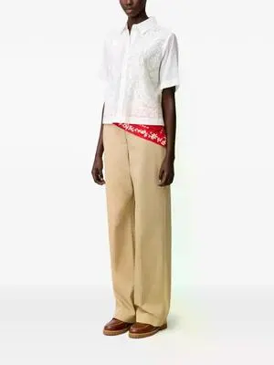Claudie Pierlot Embroidered Cotton Shirt